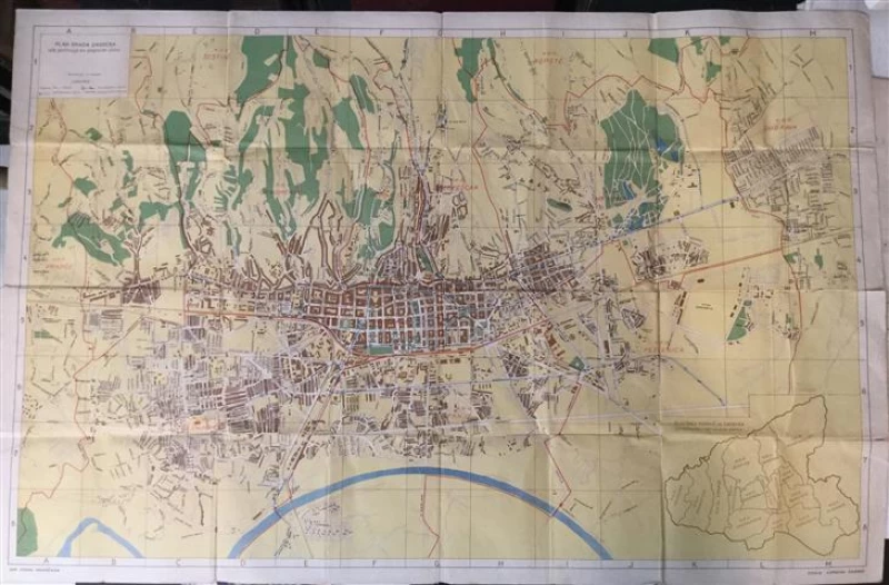 PLAN GRADA ZAGREBA - Nepoznati autori