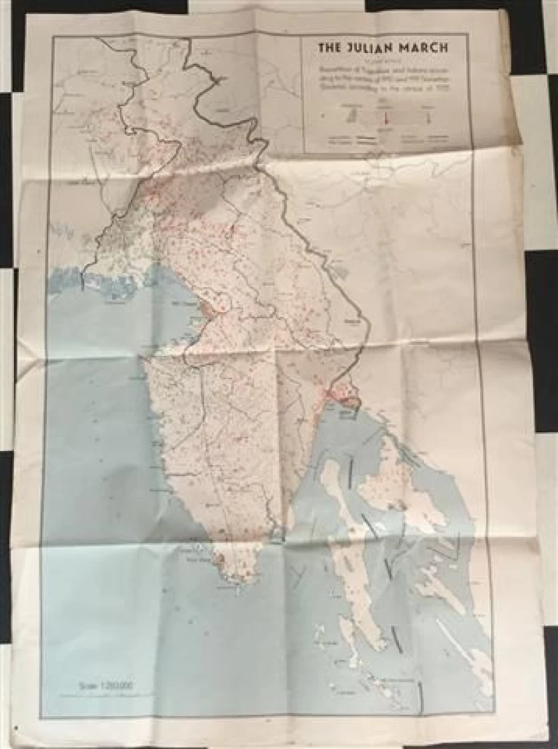 THE JULIAN MARCH : ZEMLJOPISNA KARTA - JULIAN MARCH THE